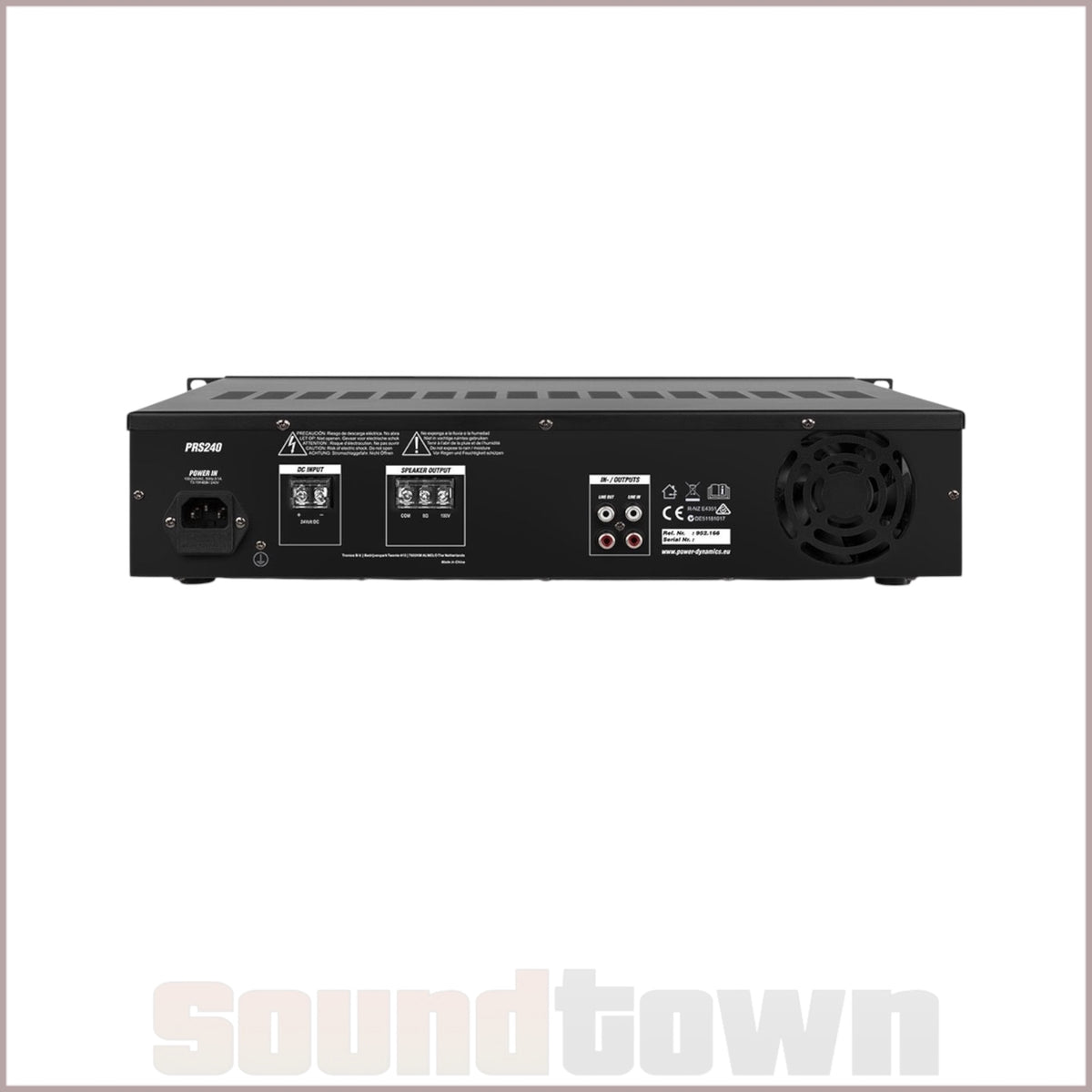 POWER DYNAMICS PRS240 100V SLAVE AMPLIFIER 240W | Soundtown